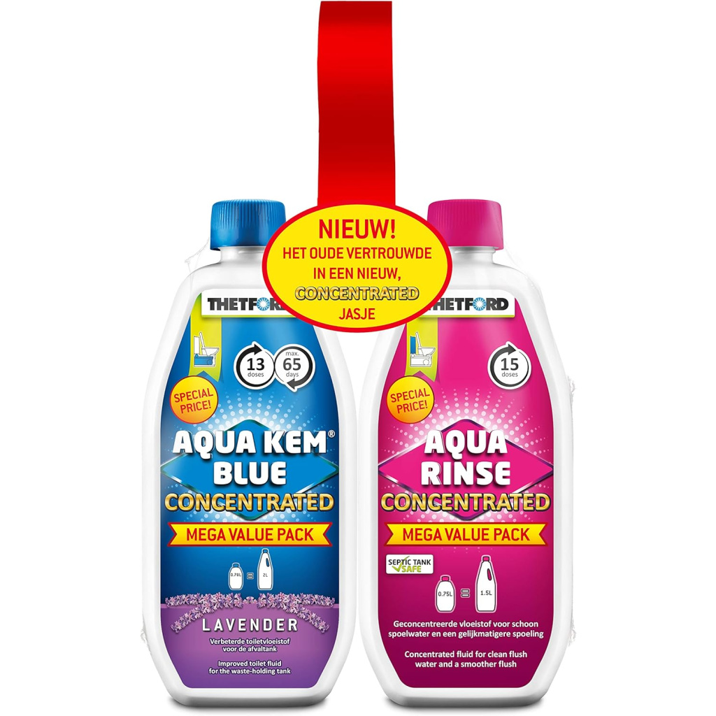 Thetford Aqua Kem Blue & Aqua Rinse Concentrate Duo Pack